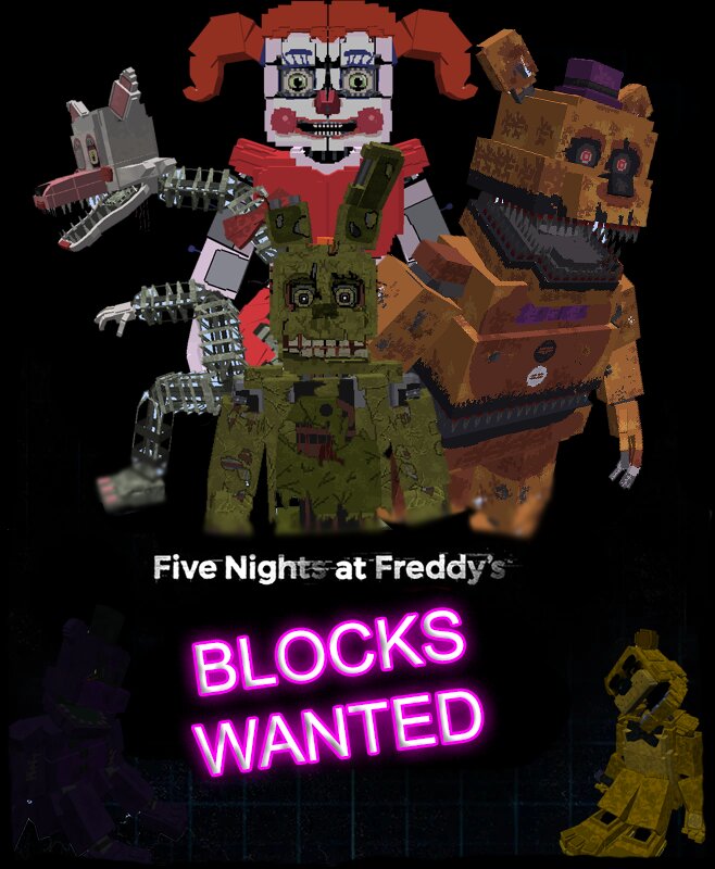 Five Night's at Freddy's : Blocks Wanted Minecraft Map