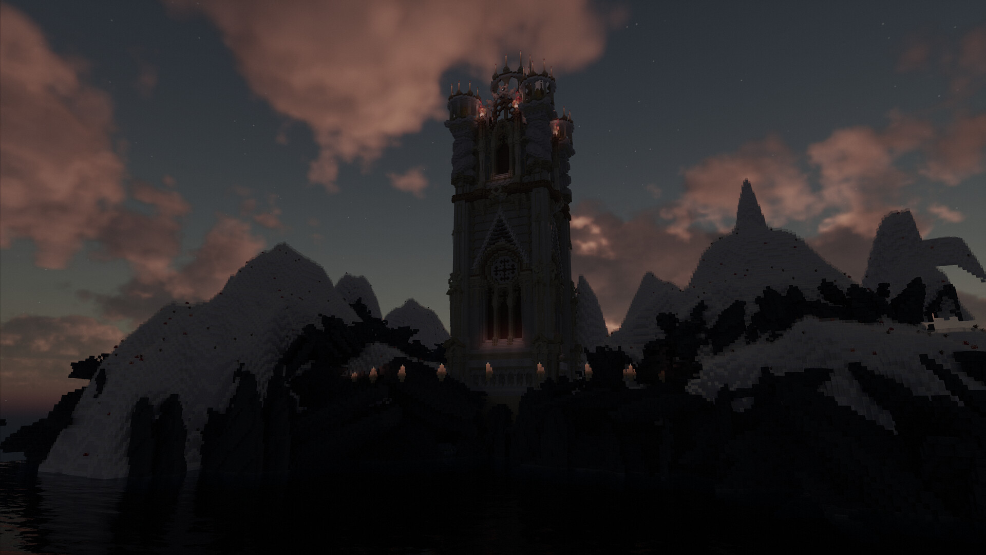 gothic tower || 27 hrs 1.16.5 Minecraft Map