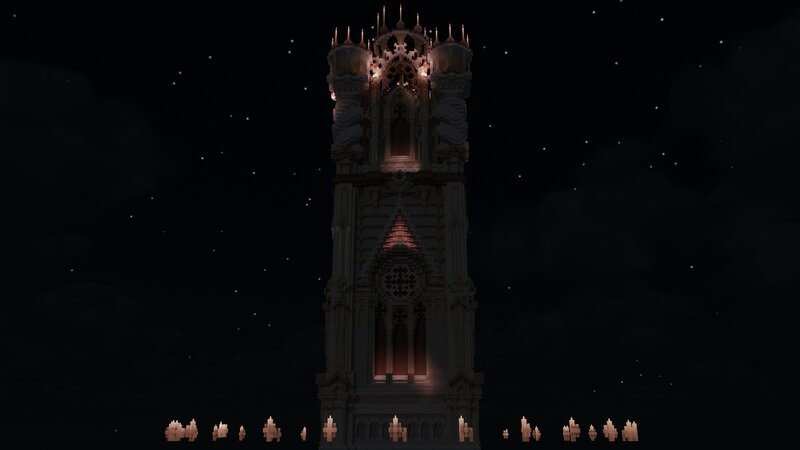 gothic tower || 27 hrs 1.16.5 Minecraft Map