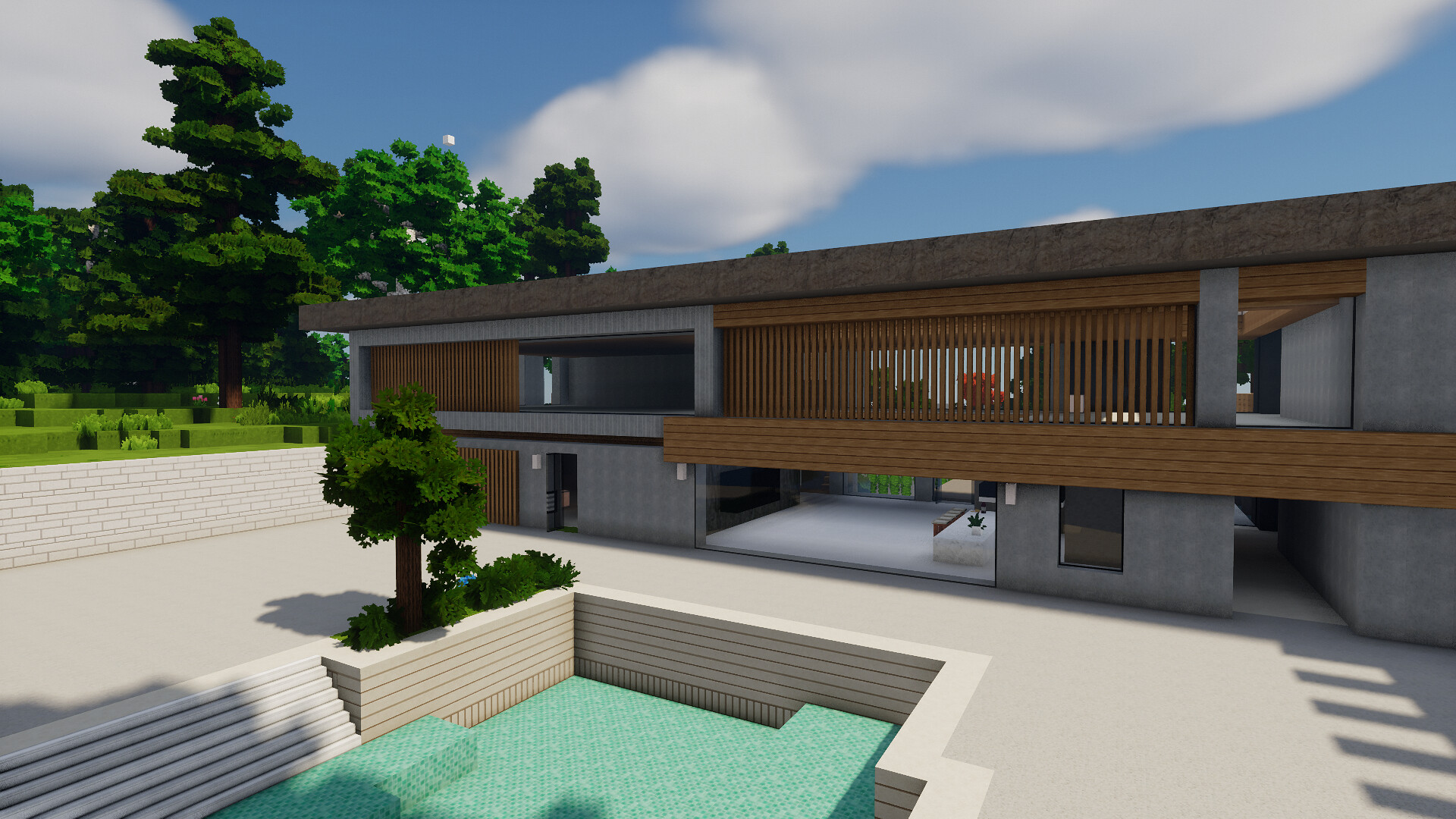 10701 Levico Way // LA Inspired Modern house Minecraft Map