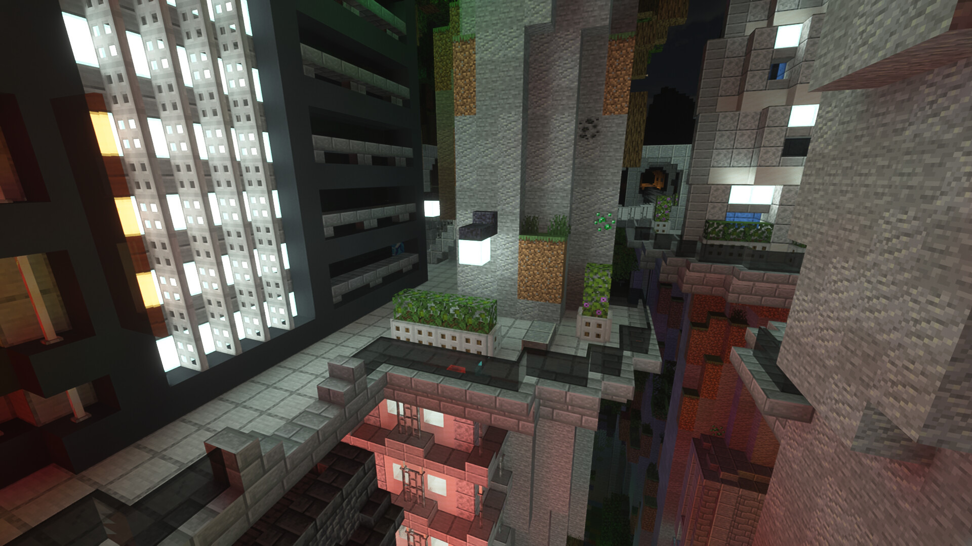 cyberpunk city project for PMC nvidia contest Minecraft Map