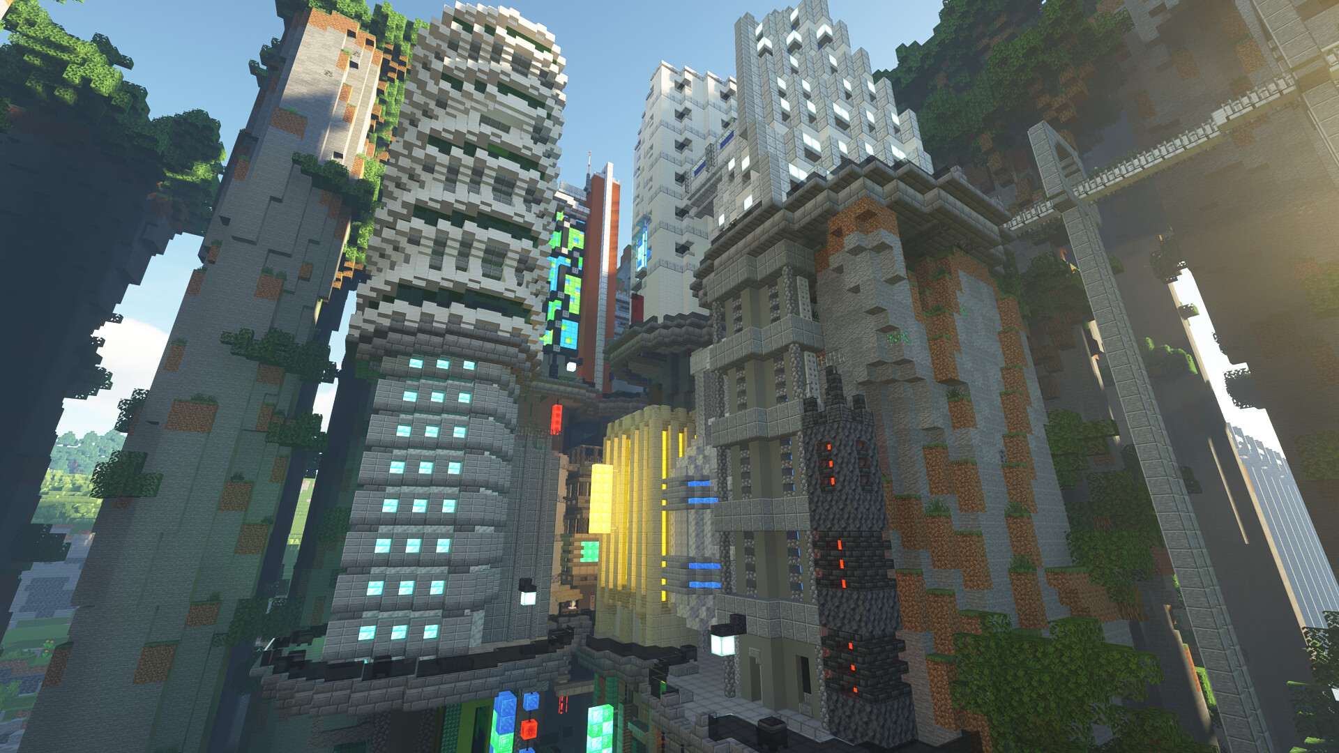 cyberpunk city project for PMC nvidia contest Minecraft Map