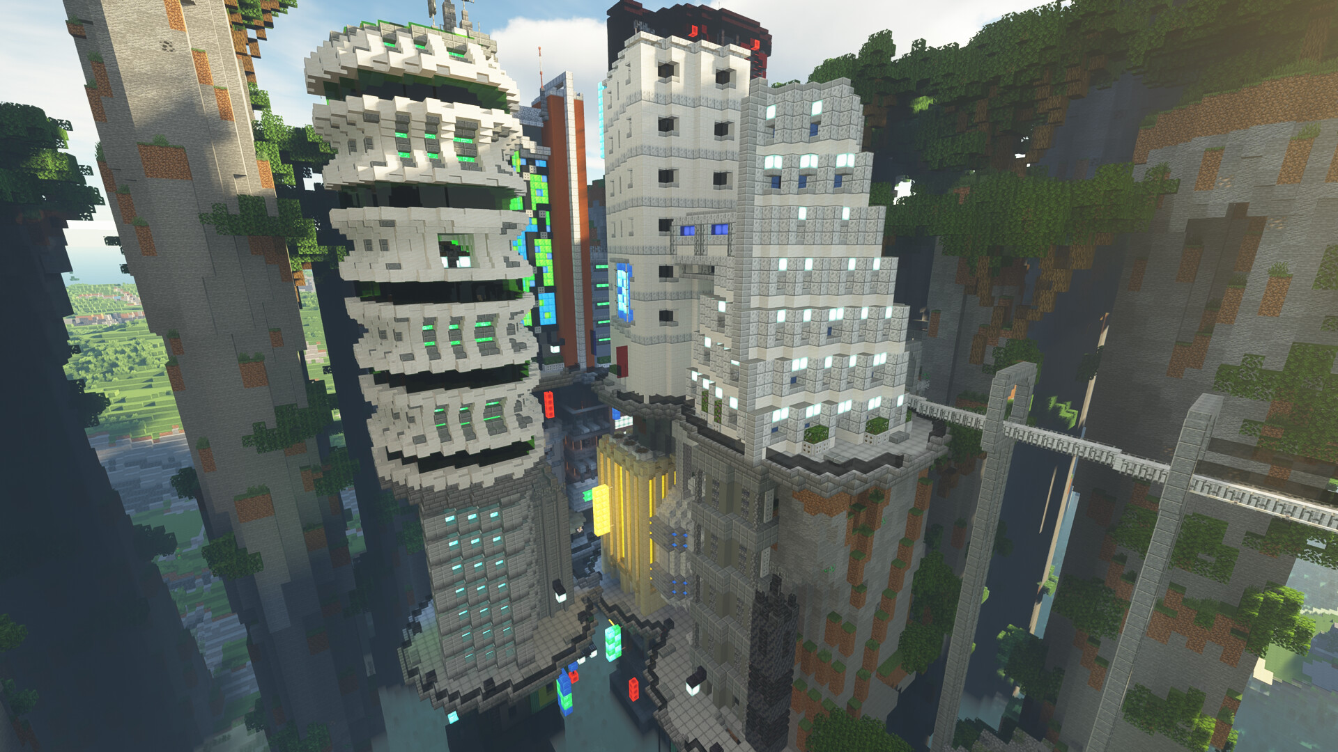 cyberpunk city project for PMC nvidia contest Minecraft Map