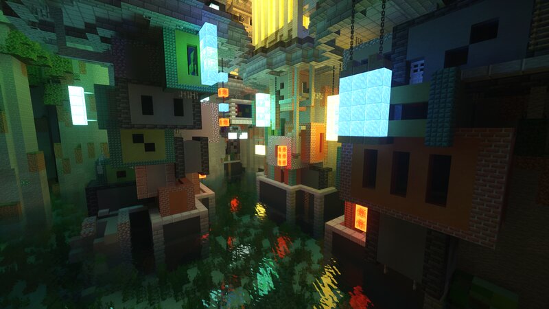 cyberpunk city project for PMC nvidia contest Minecraft Map