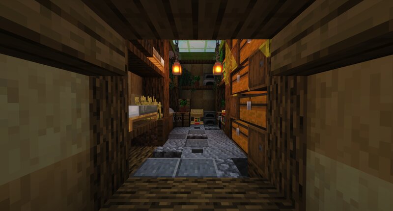 house in the ground v2 Minecraft Map