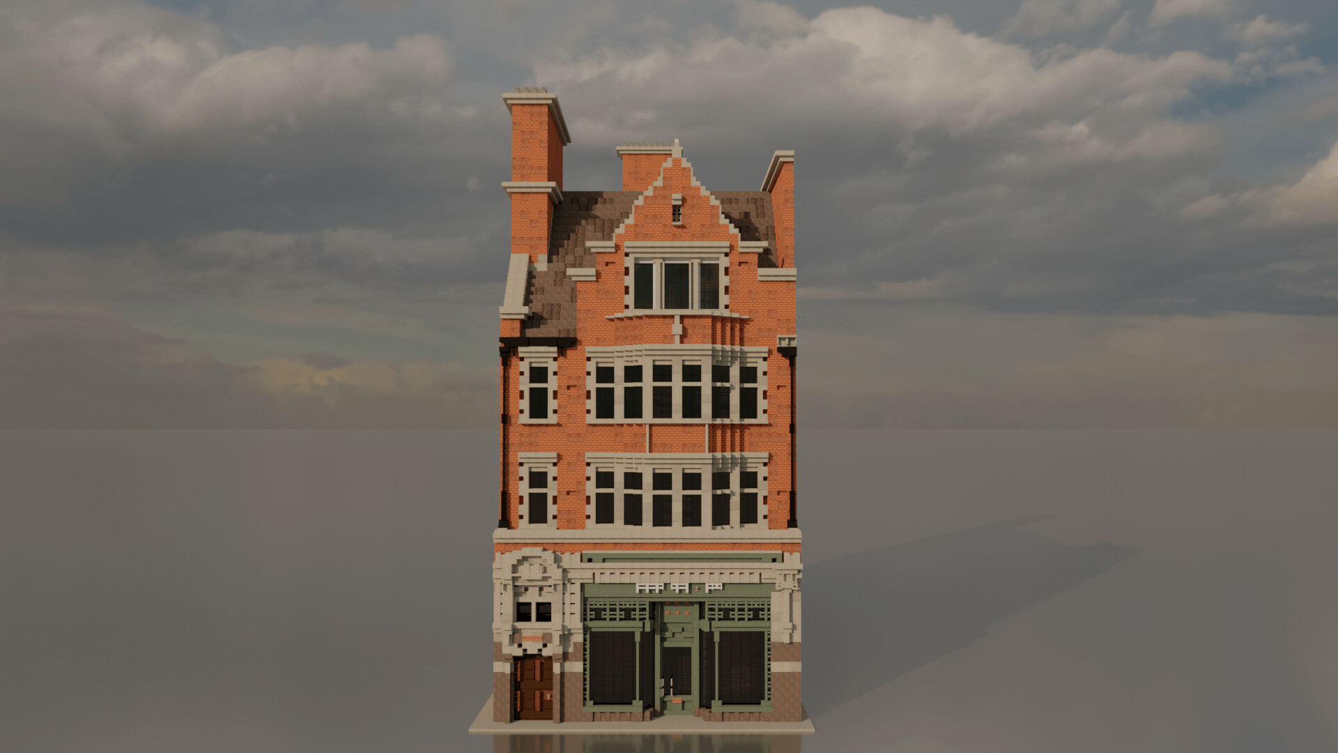 32 Iron Gate - 3:1 Scale Edwardian Townhouse Minecraft Map
