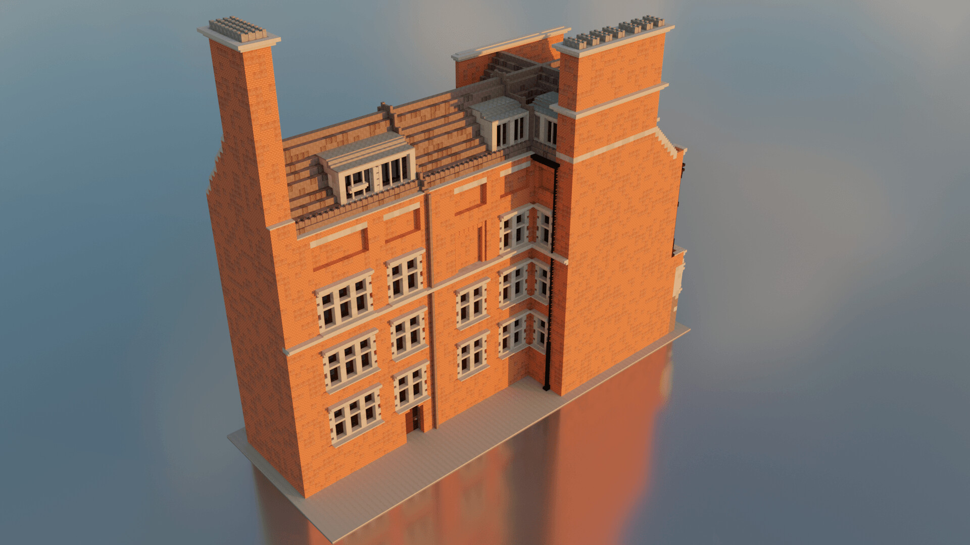 32 Iron Gate - 3:1 Scale Edwardian Townhouse Minecraft Map