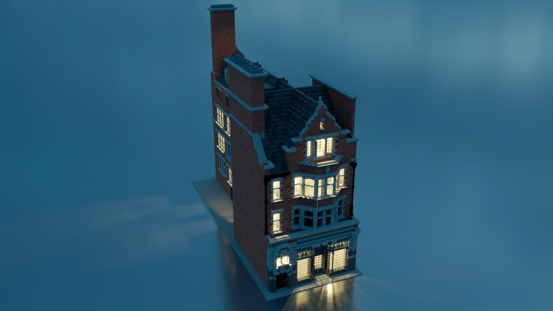 32 Iron Gate - 3:1 Scale Edwardian Townhouse Minecraft Map