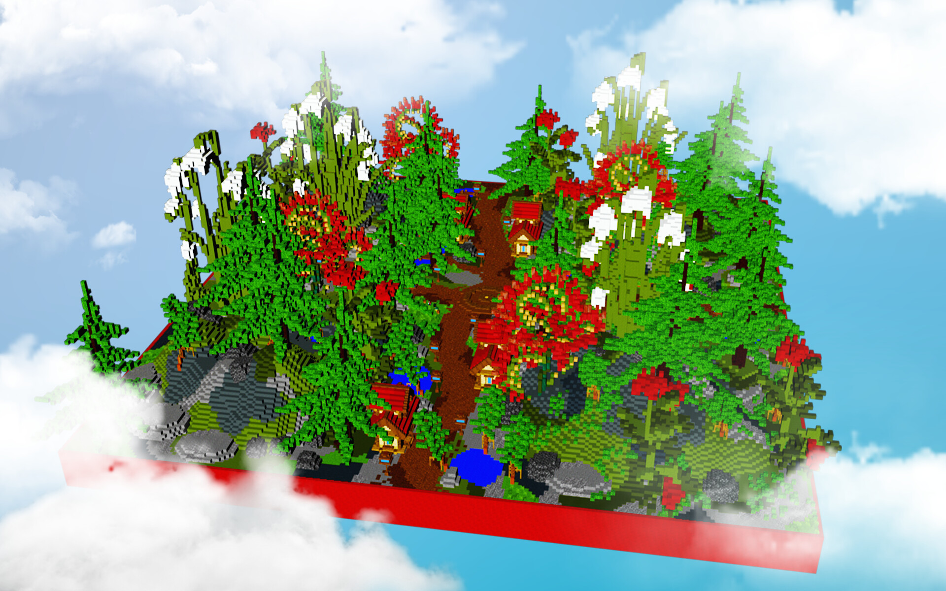 SUMMER HCF SPAWN Minecraft Map