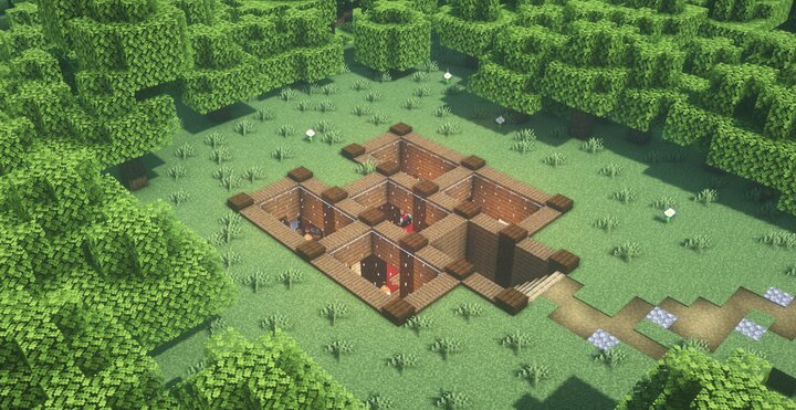 Underground Base | Basis of Survival Minecraft Map