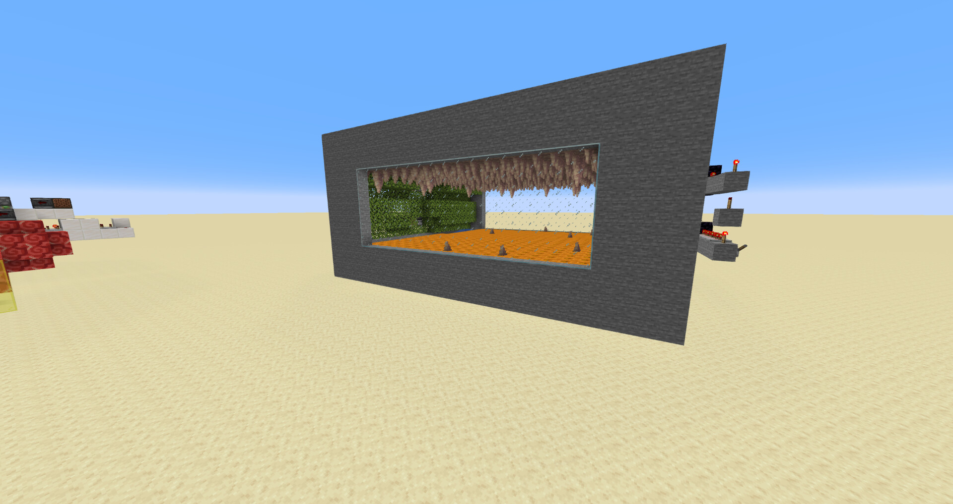 3 different Dripstone Farms Minecraft Map