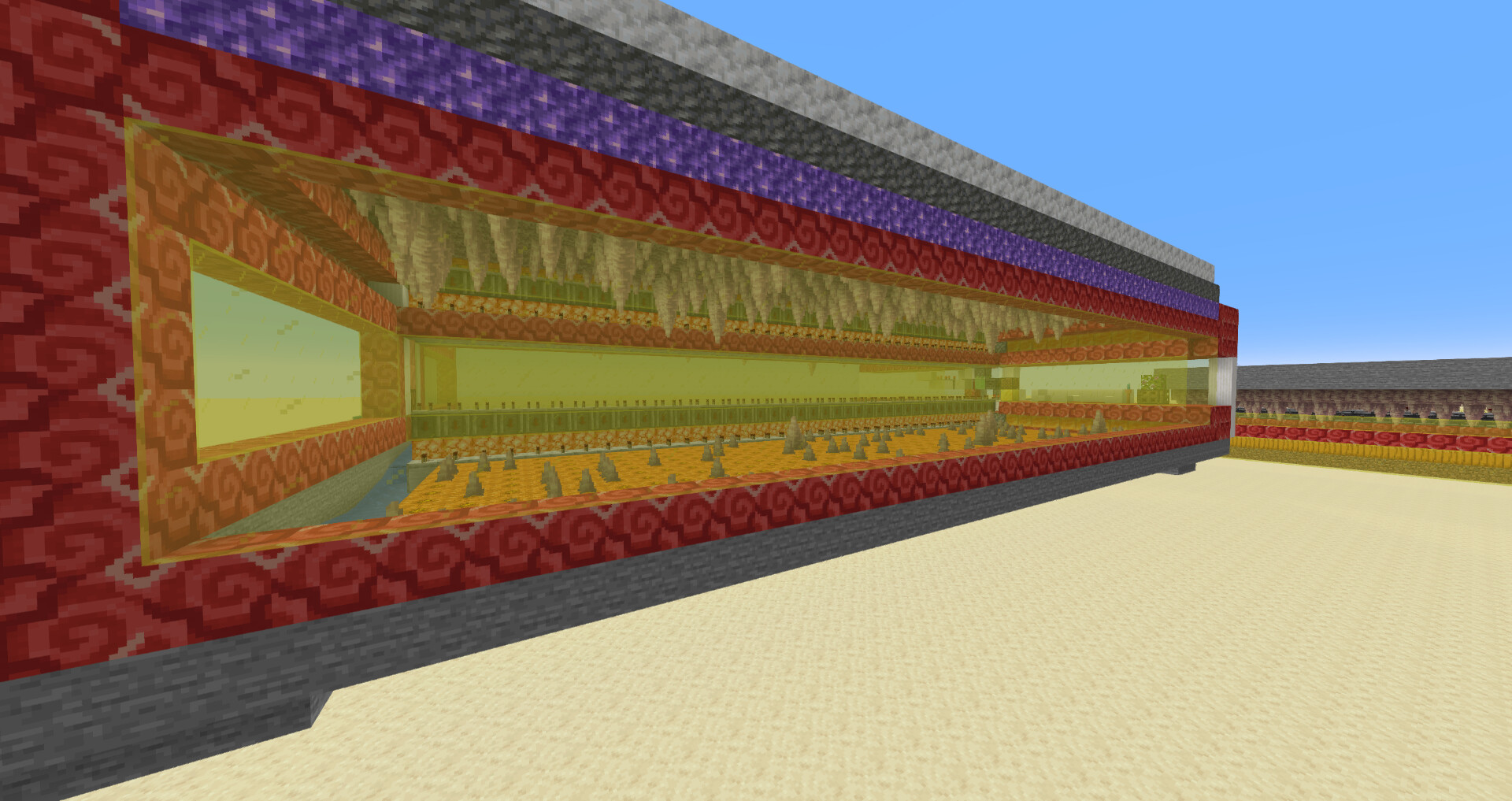 3 different Dripstone Farms Minecraft Map