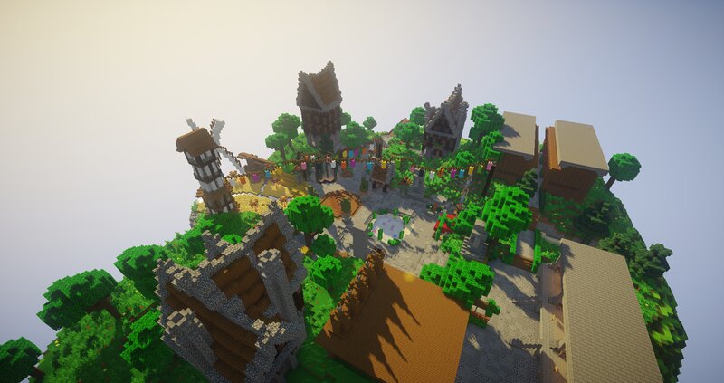 [Epic] Fantasy Spawn [FREE DOWNLOAD] | WITH PLAYER SHOP [100x100] ⭐ [Maps/Schematic] ⭐ [1.17.1x ...