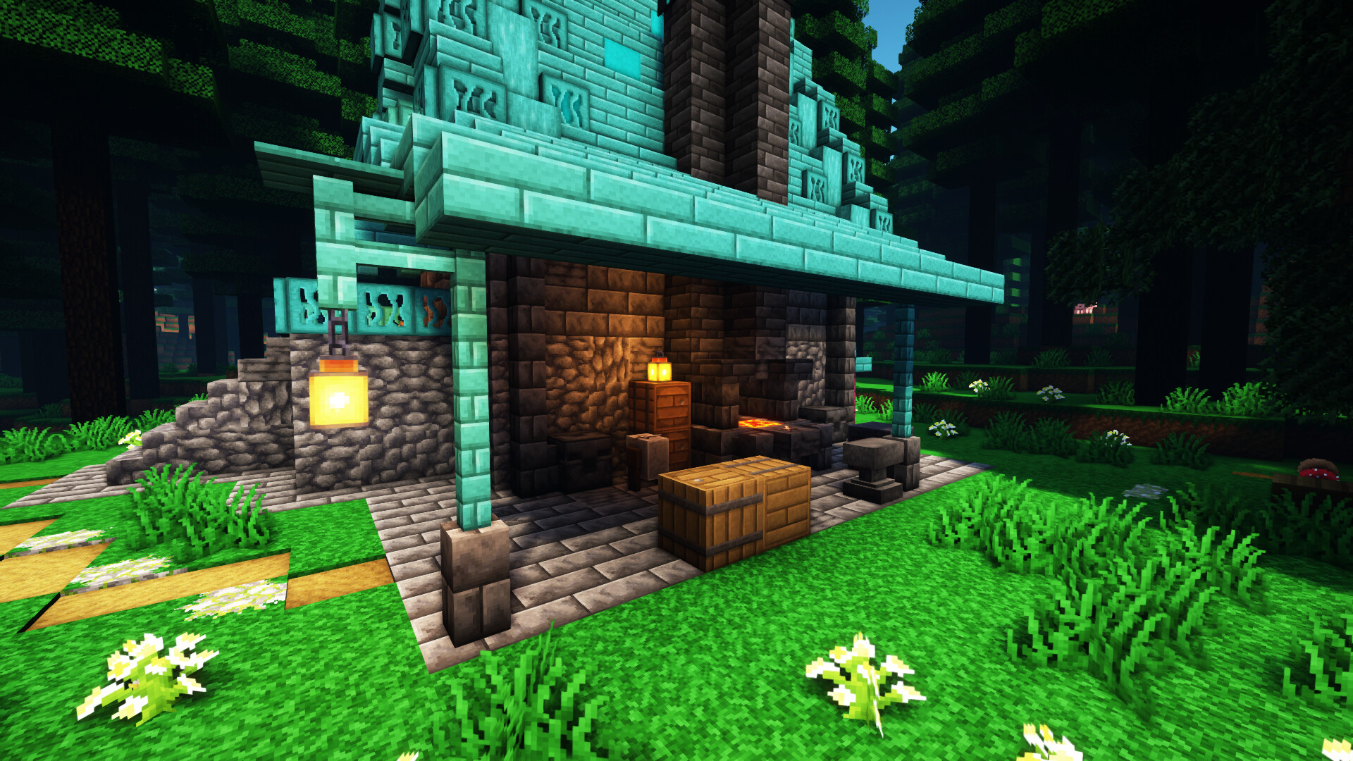 How to build a Blacksmith House Minecraft Map
