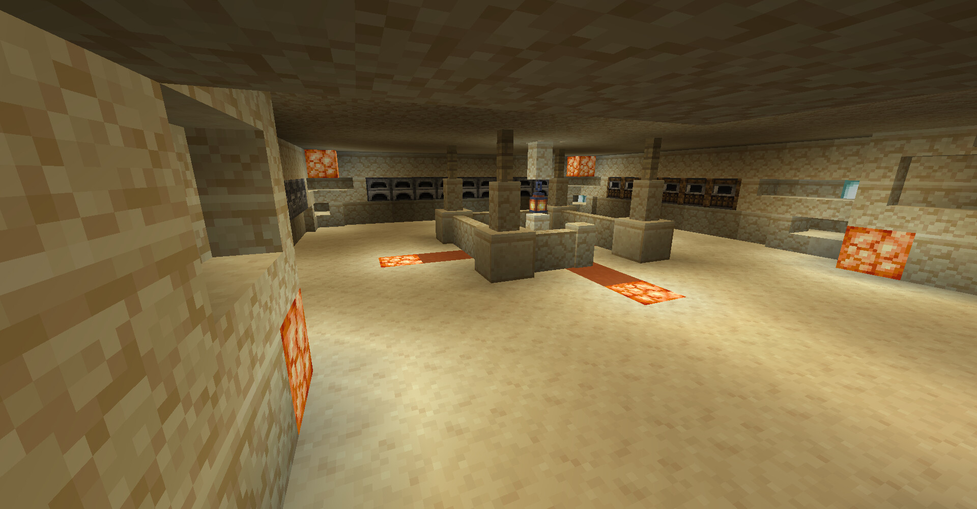 Desert temple base Minecraft Map