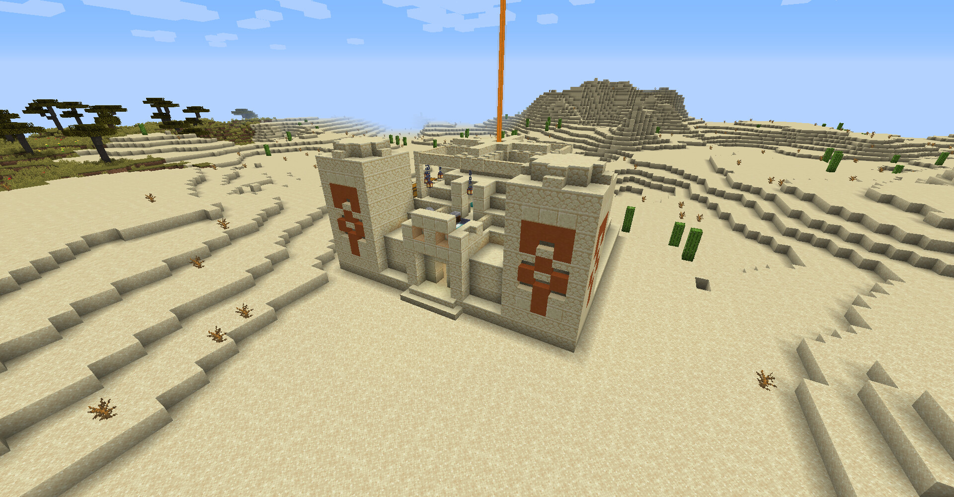 Desert temple base Minecraft Map