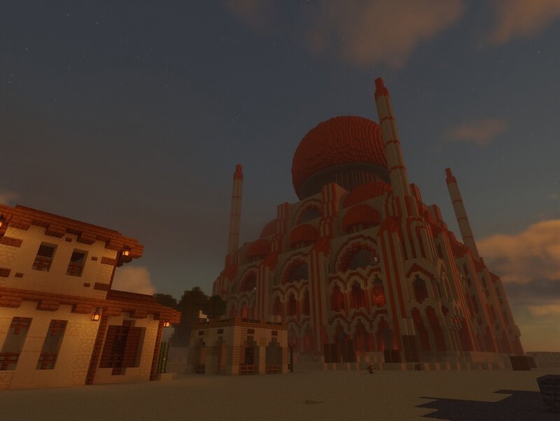 Muslim arab palace mosque Minecraft Map