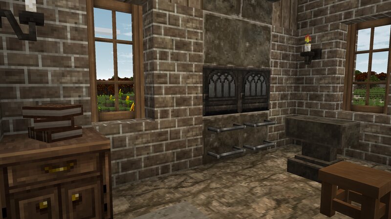 Blacksmith Forge Cottage - Cocricot Mod Minecraft Map