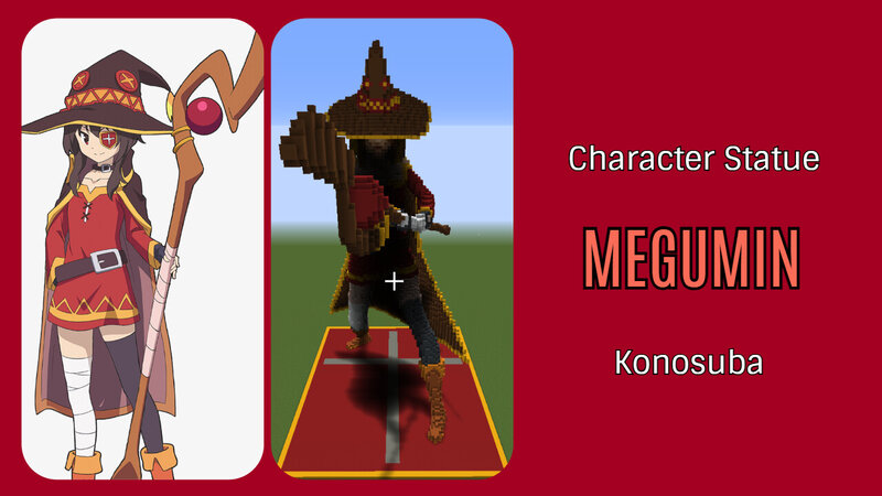 Megumin - Konosuba - Statue Minecraft Map