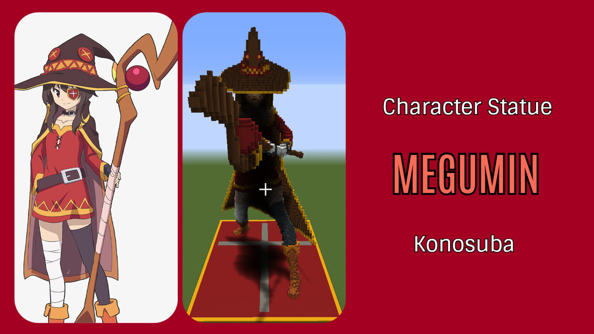 Megumin - Konosuba - Statue Minecraft Map