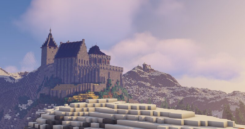 Medieval mountain castle (Alenvins Project) Minecraft Map