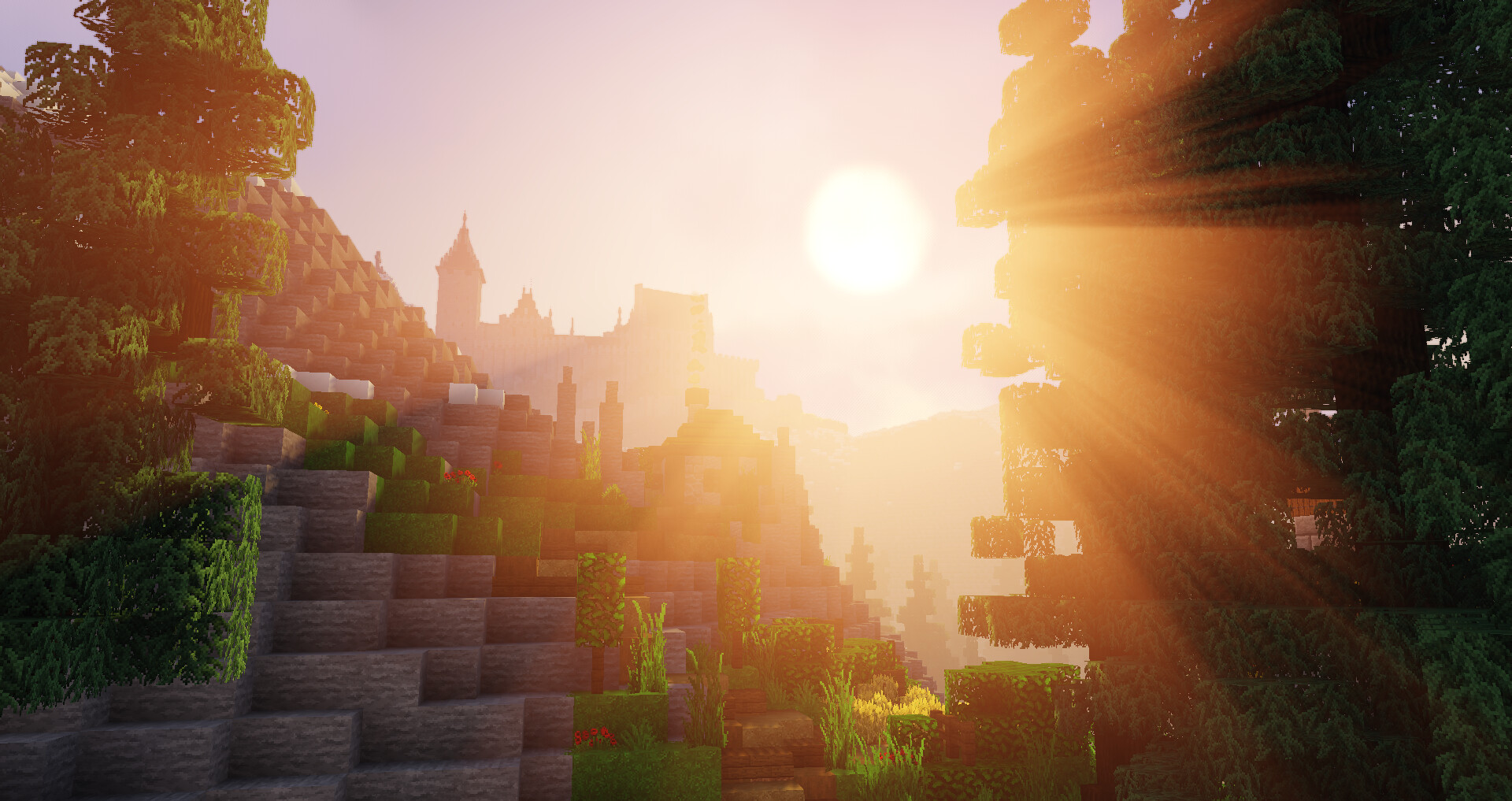Medieval mountain castle (Alenvins Project) Minecraft Map