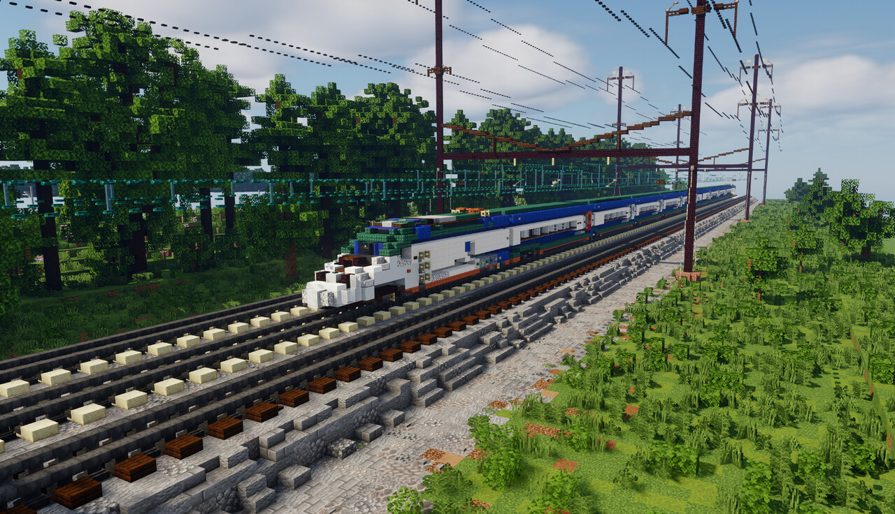 Amtrak Acela Avelia Liberty 1.5:1 Scale Minecraft Map