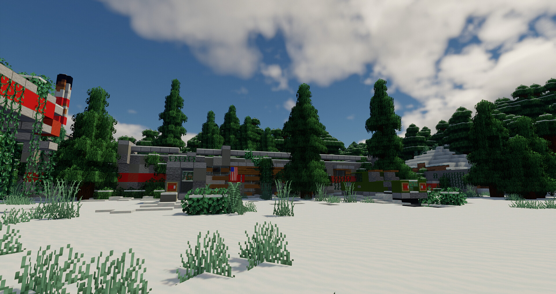 The Abandoned Snowy Plains Minecraft Map