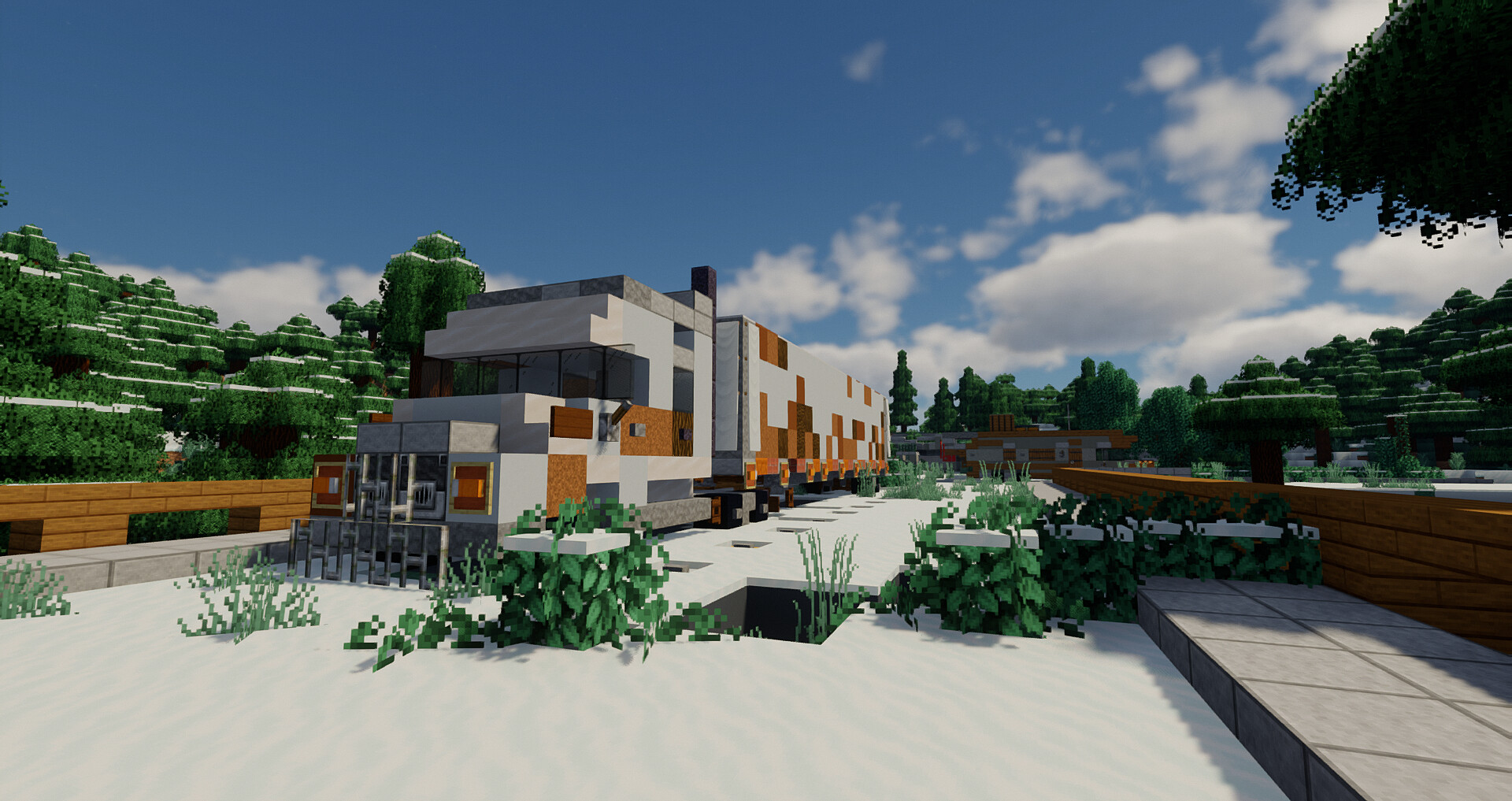 The Abandoned Snowy Plains Minecraft Map