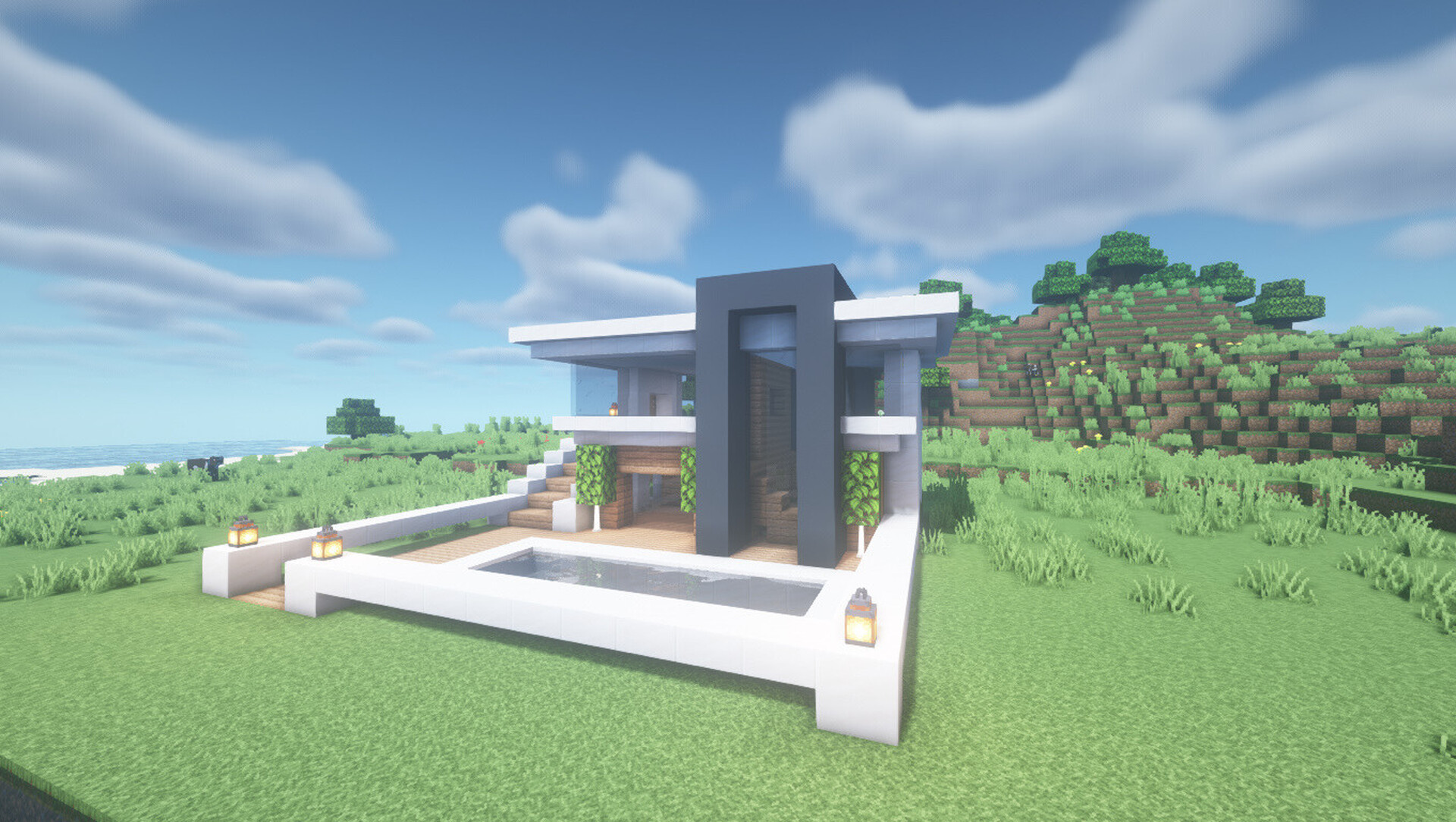 Modern House #7 (Java & Bedrock) Minecraft Map