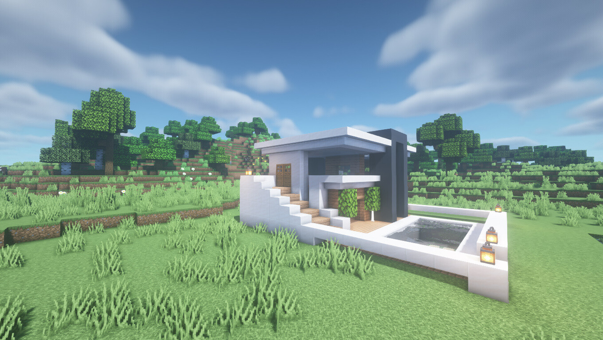 Modern House #7 (Java & Bedrock) Minecraft Map