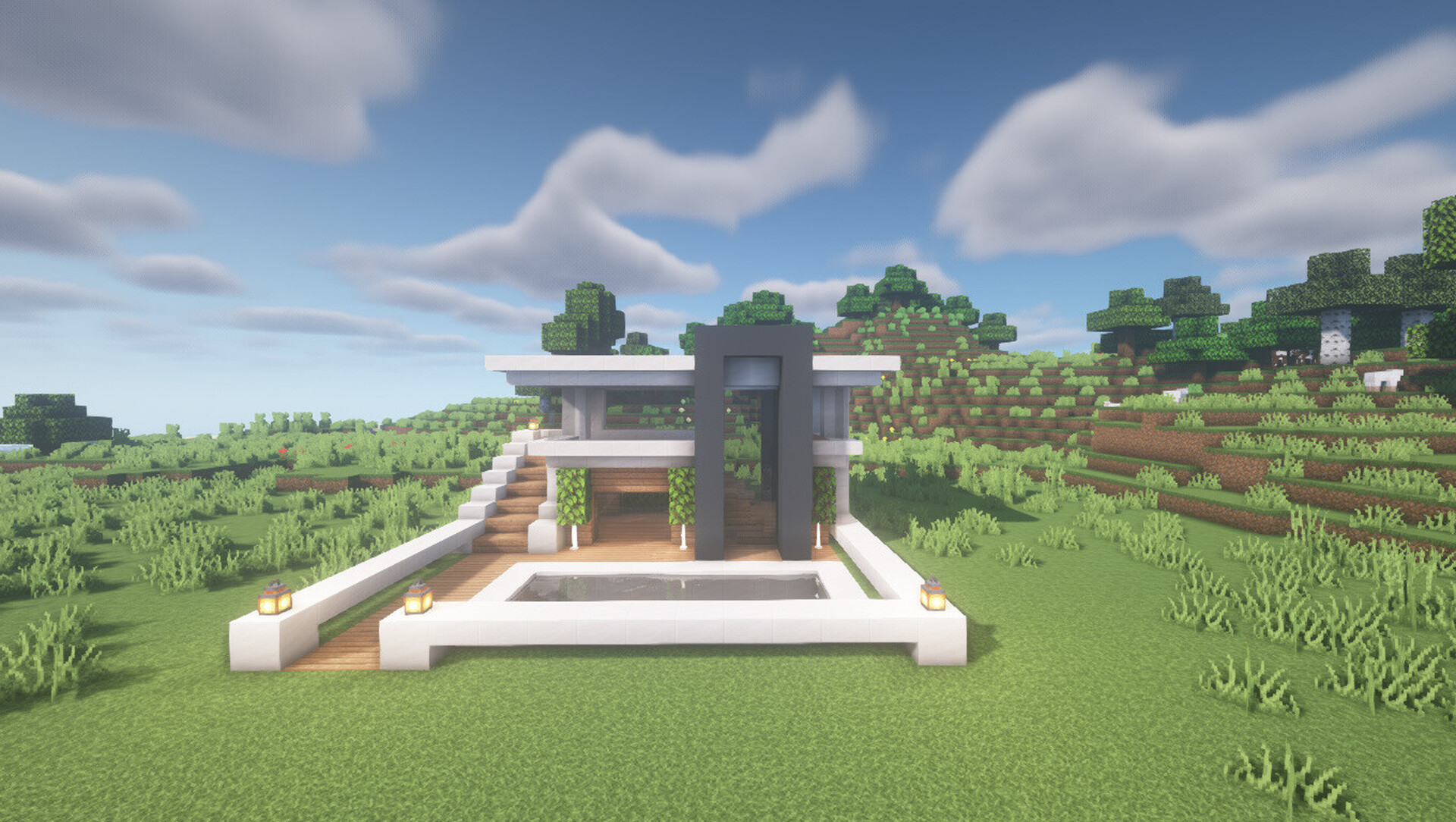 Modern House #7 (Java & Bedrock) Minecraft Map