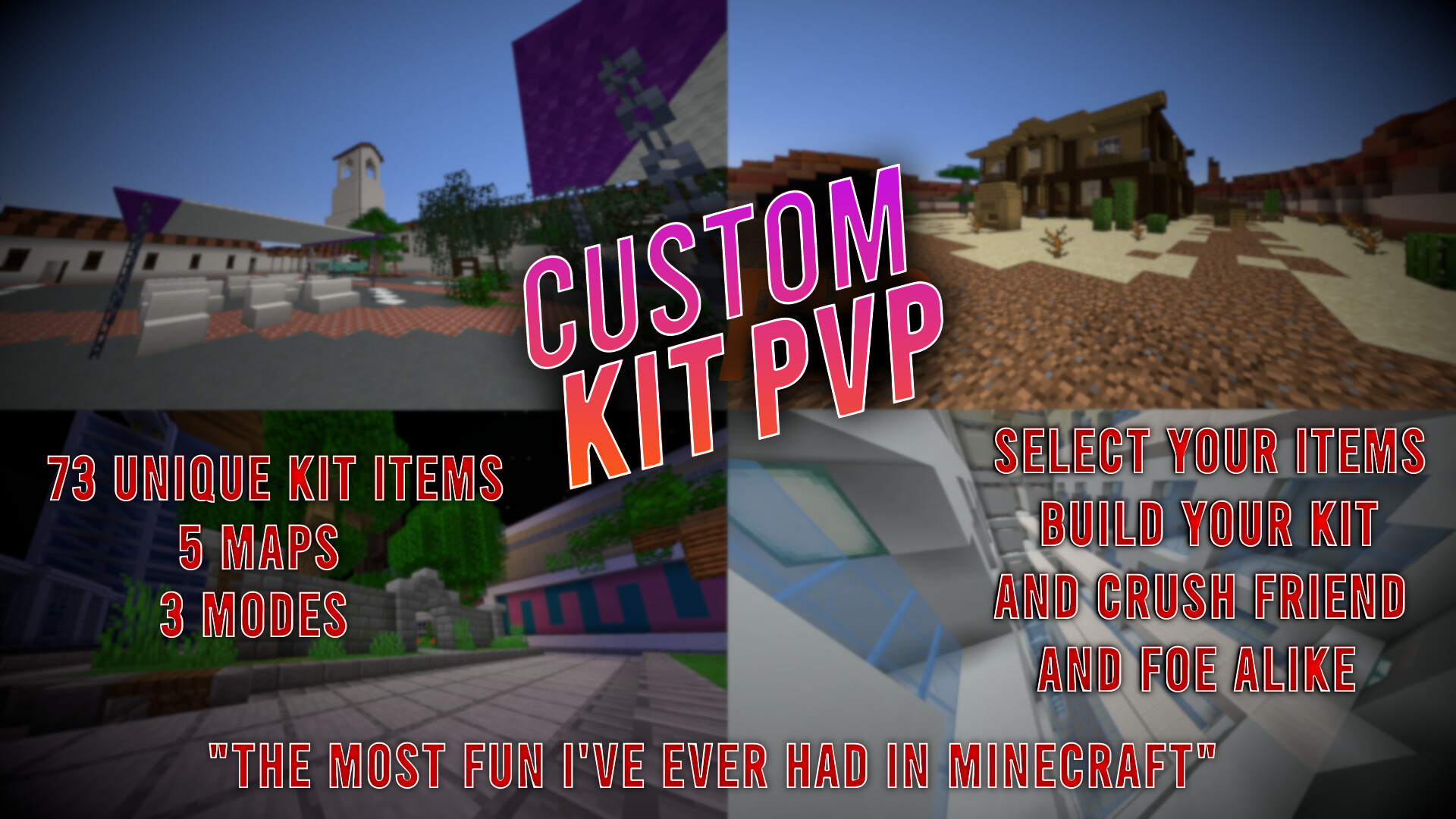 [1.18] Custom Kit PVP Minigame Minecraft Map