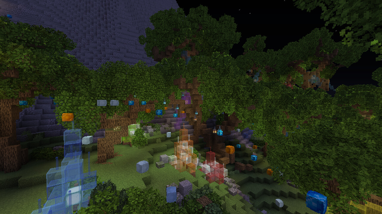 Midnight Forest 512x512 Crystal Forest Map Minecraft Map