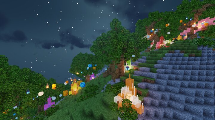 Midnight Forest 512x512 Crystal Forest Map Minecraft Map