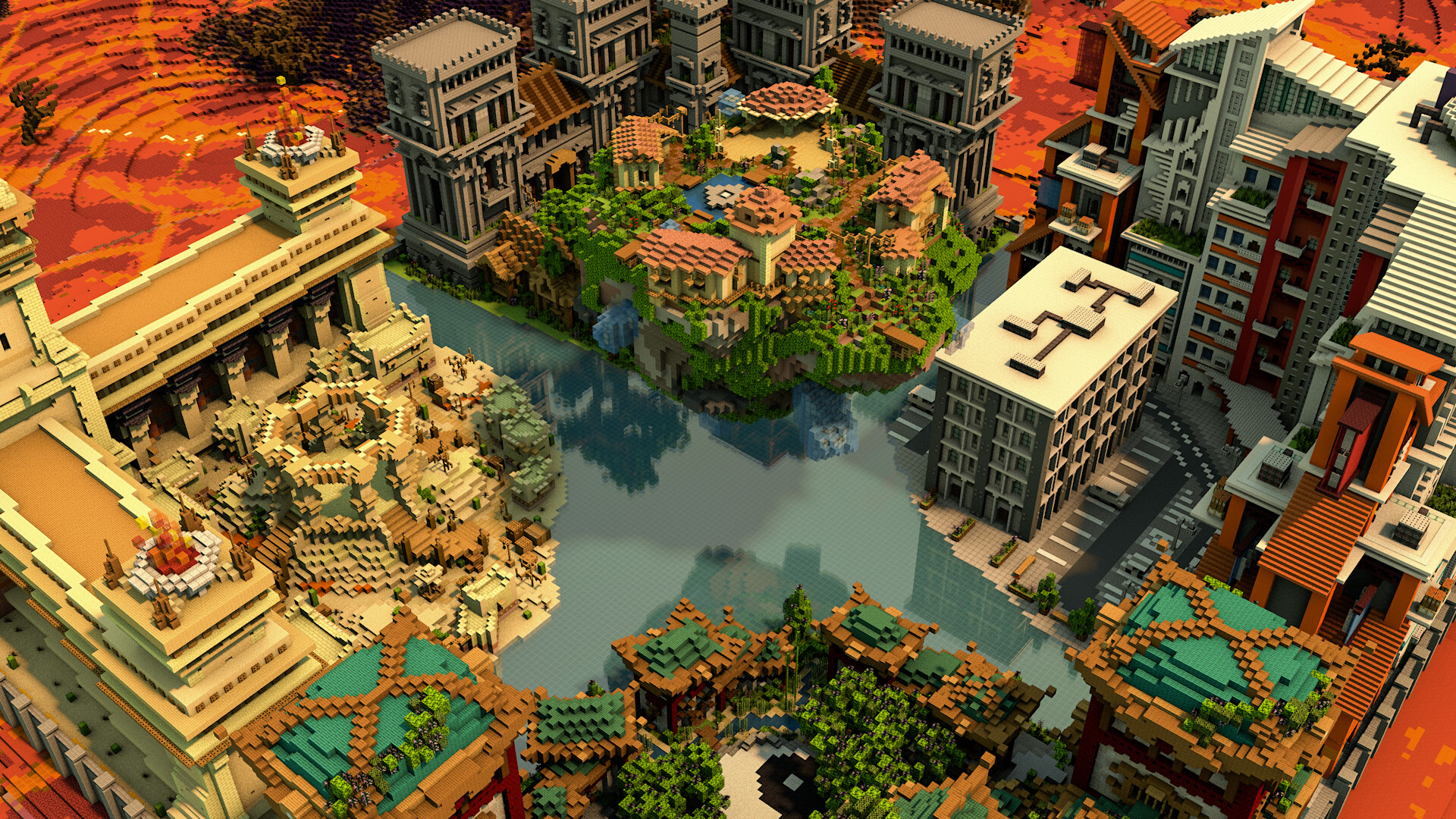 Spawn Faction 4 Styles - By RossignolMC Minecraft Map