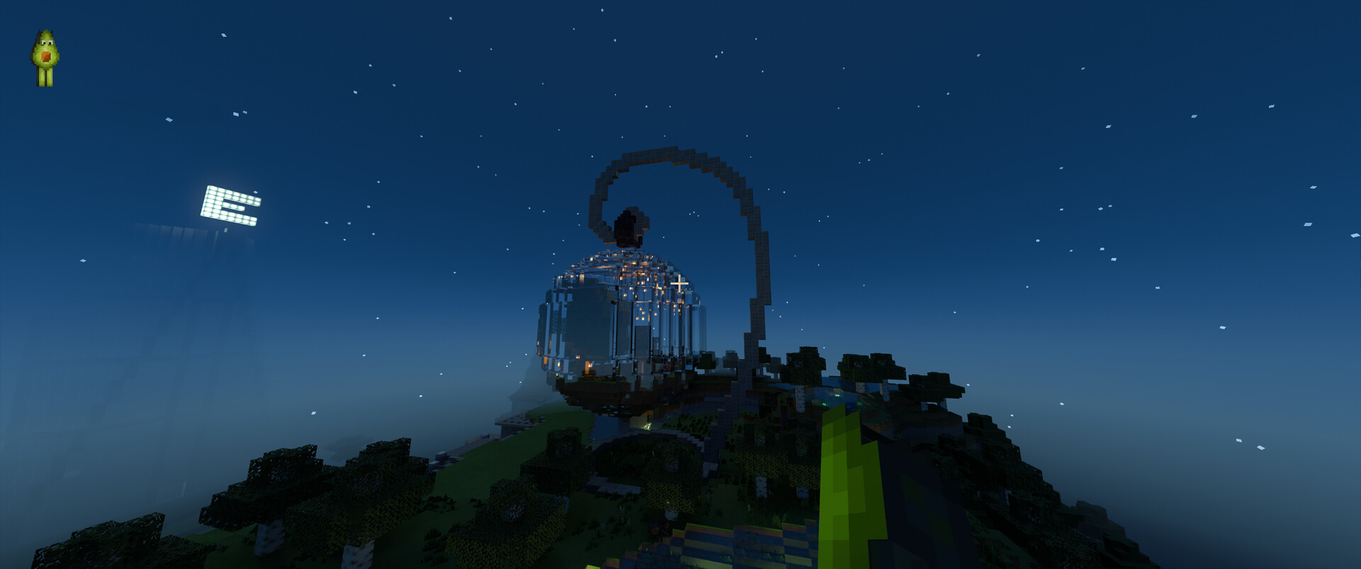 Bee Terrarium on Ornament Stand Minecraft Map