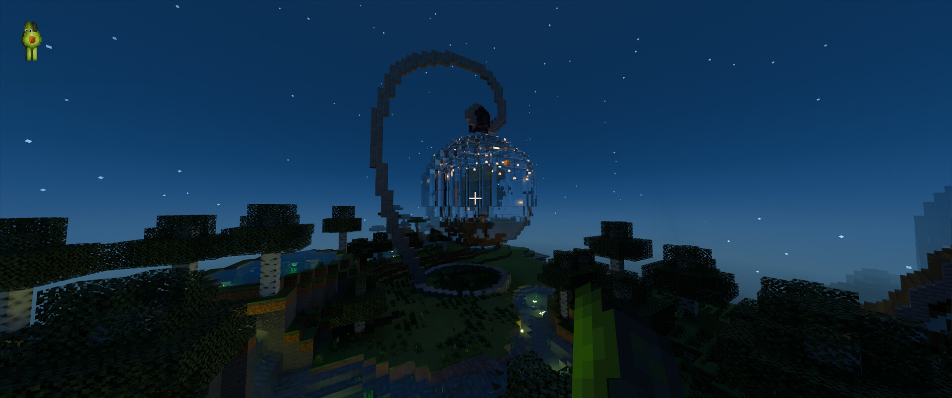 Bee Terrarium on Ornament Stand Minecraft Map