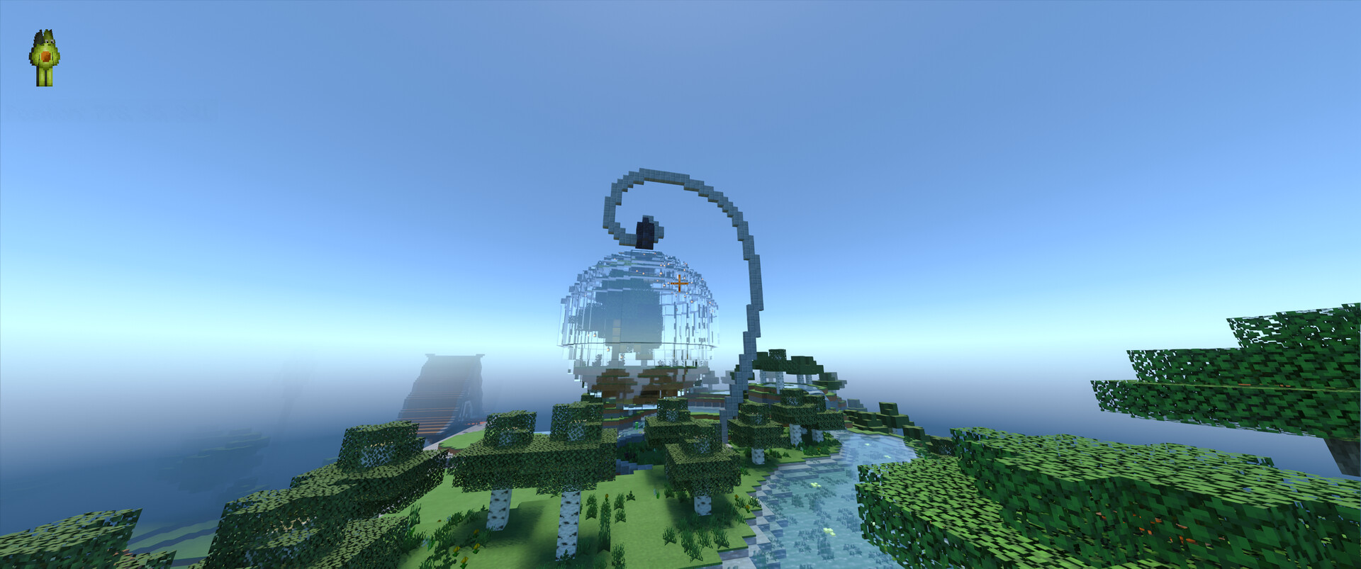 Bee Terrarium on Ornament Stand Minecraft Map