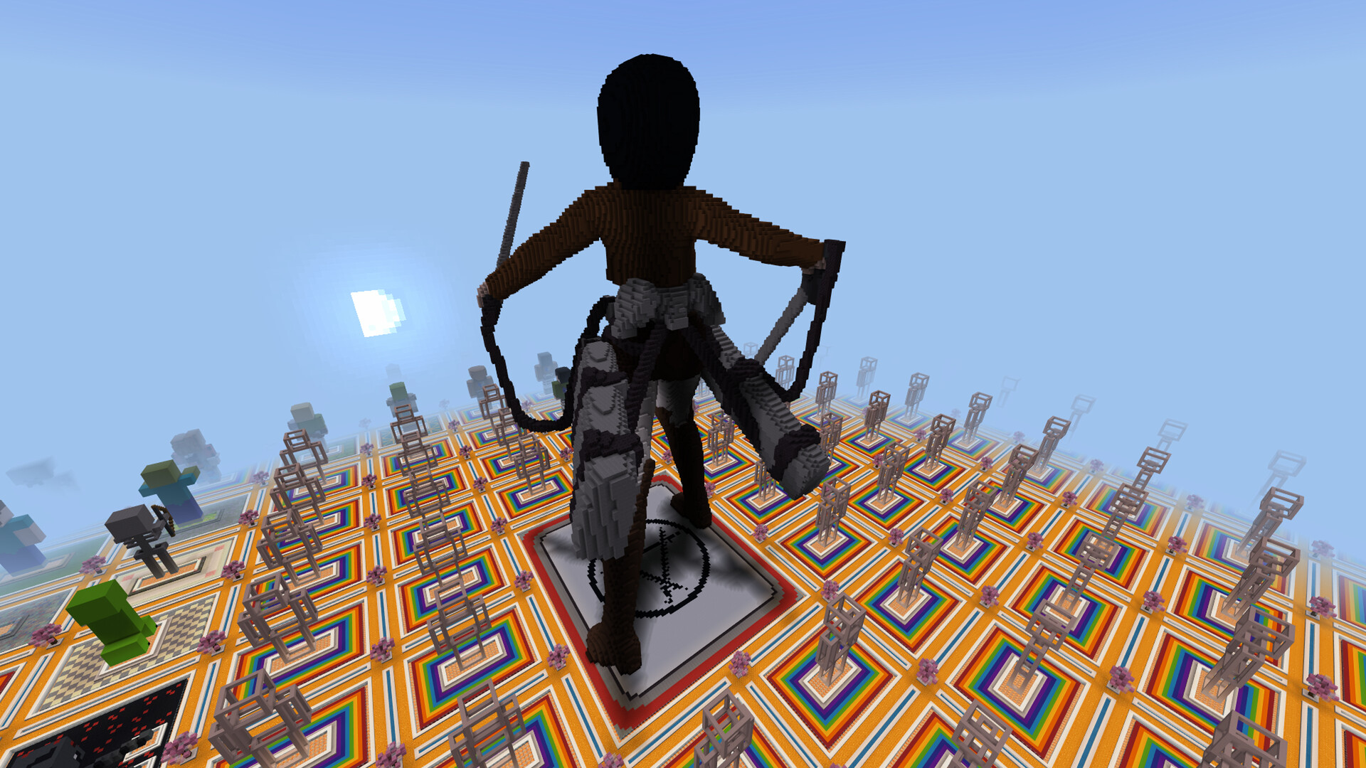 Mikasa Ackerman - Attack on Titan - Statue Minecraft Map