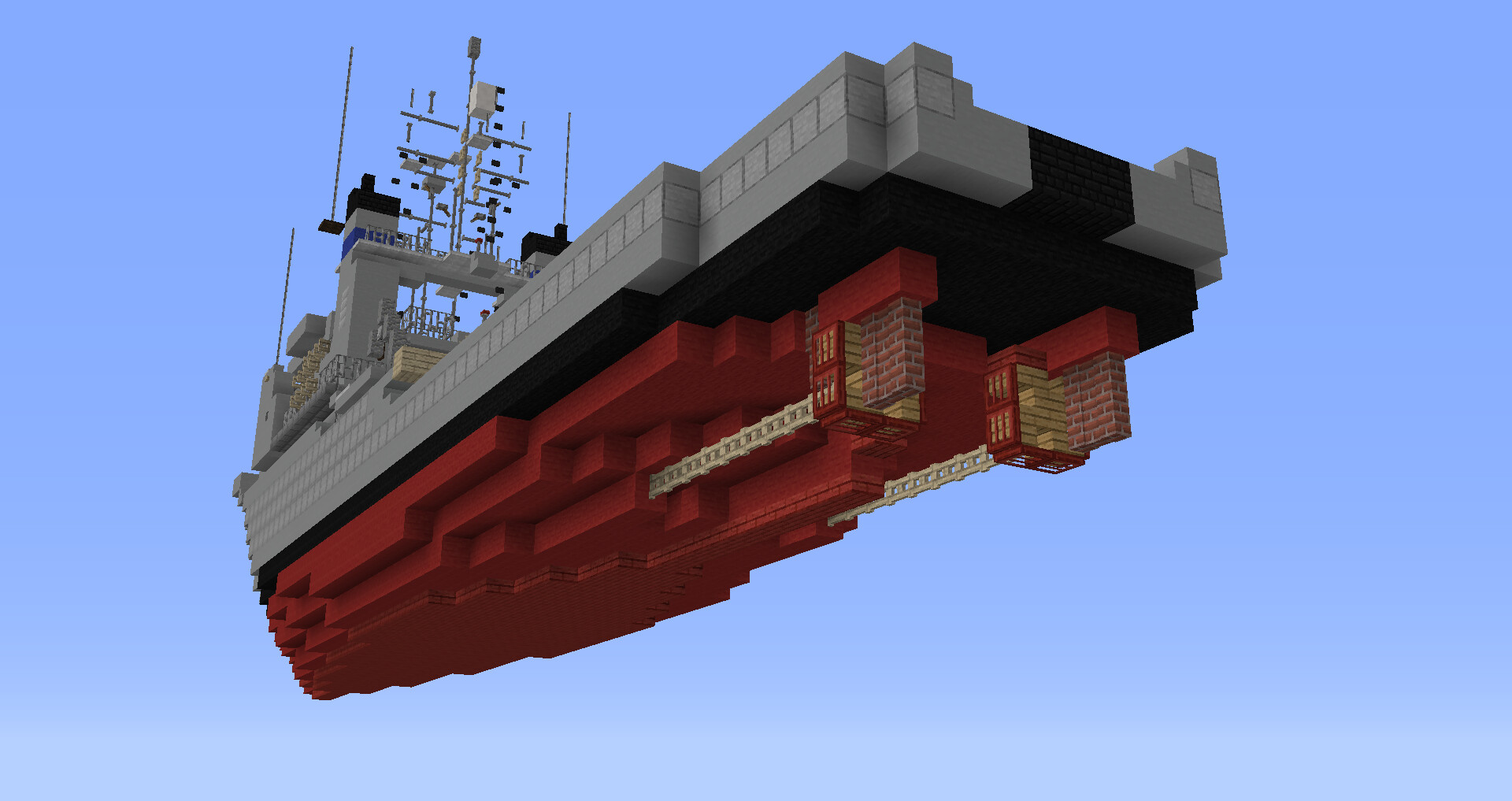 Powhatan Class Fleet Tug USNS Apache T-ATF-172 [1:1] Minecraft Map