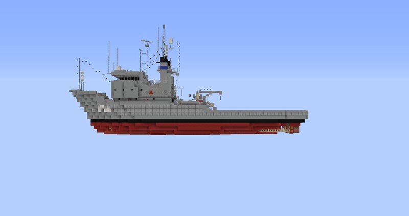 Powhatan Class Fleet Tug USNS Apache T-ATF-172 [1:1] Minecraft Map