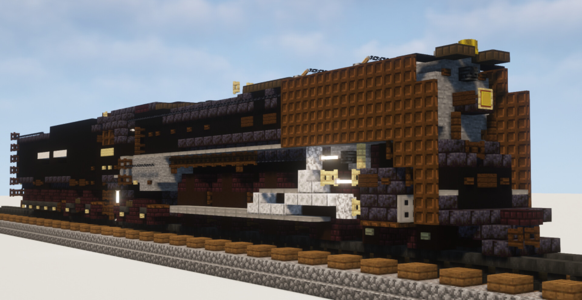 1.5:1 Scale Union Pacific FEF-3 #844 Steam Locomotive Minecraft Map