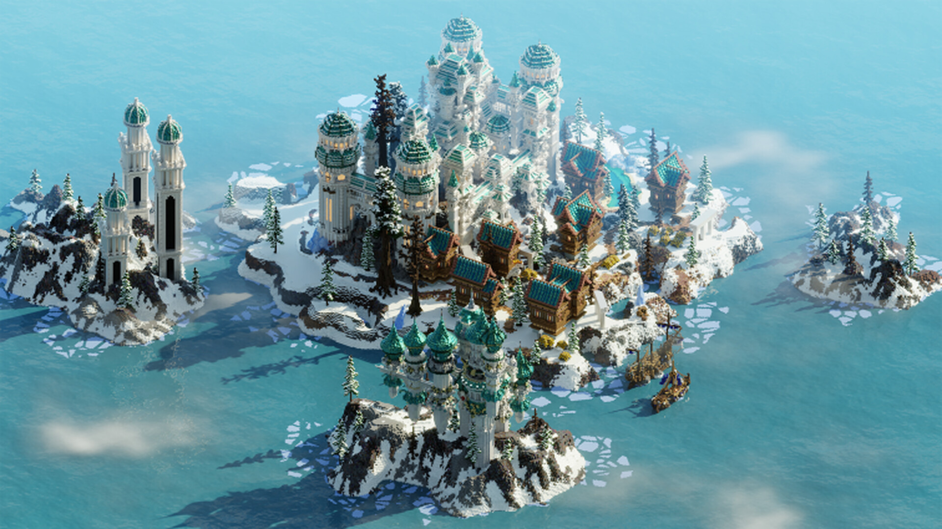 Fantasy Ice Castle | Minecraft Minecraft Map