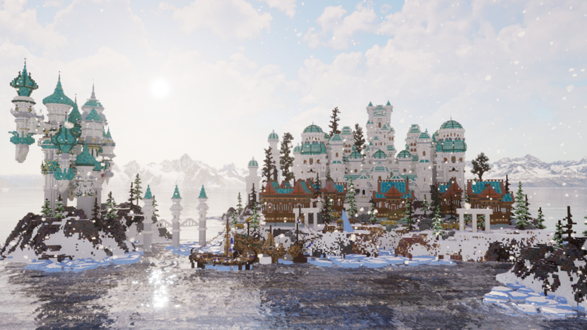 Fantasy Ice Castle | Minecraft Minecraft Map