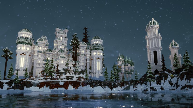 Fantasy Ice Castle | Minecraft Minecraft Map
