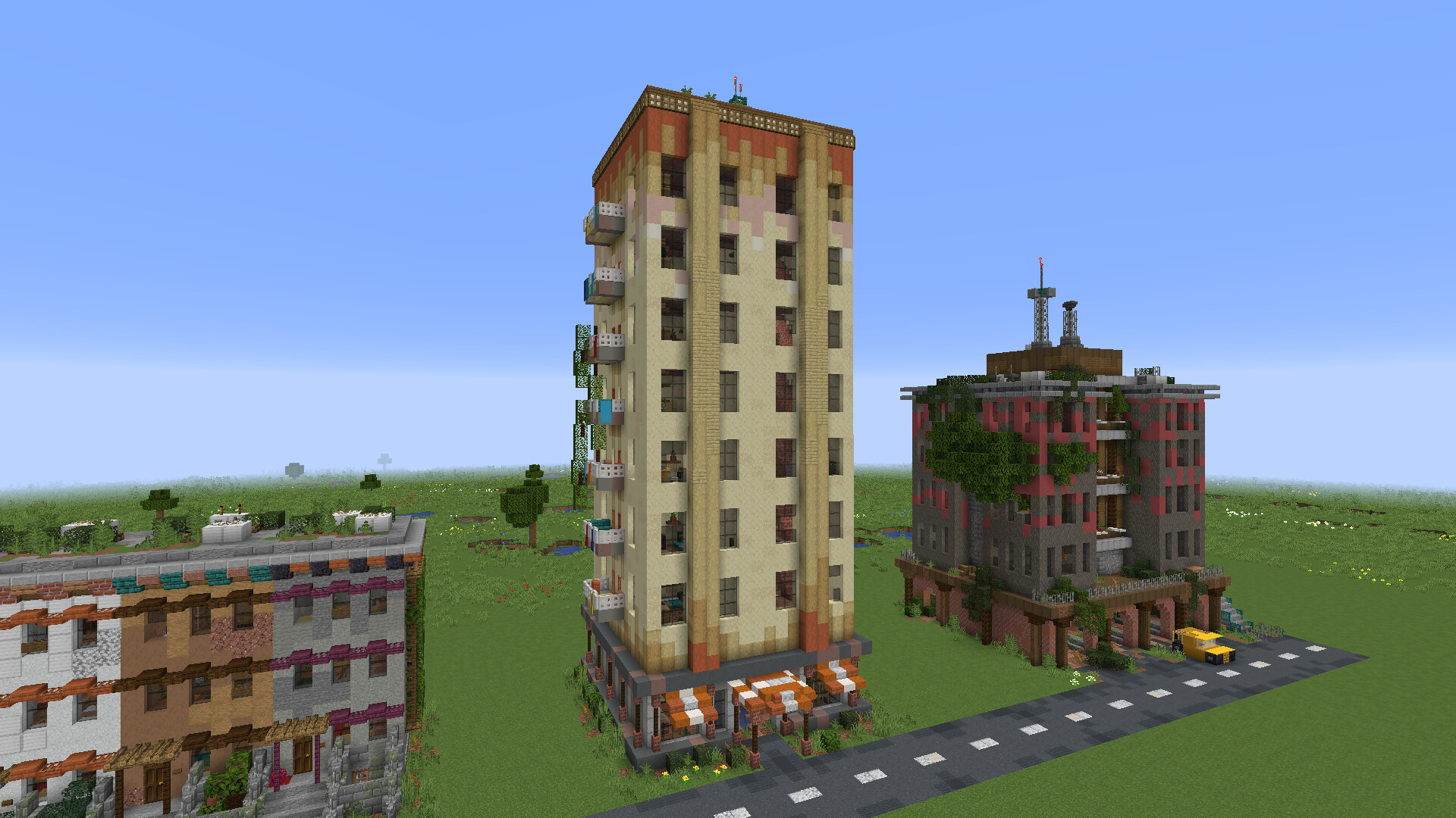 Some abandoned buildings Minecraft Map