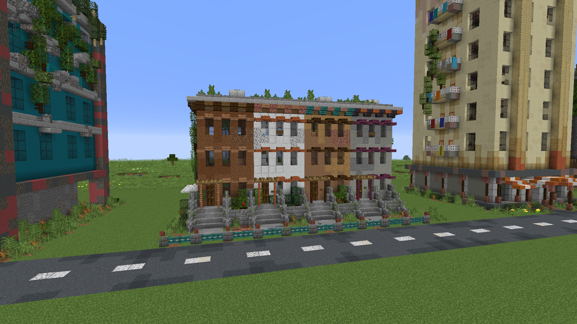 Some abandoned buildings Minecraft Map