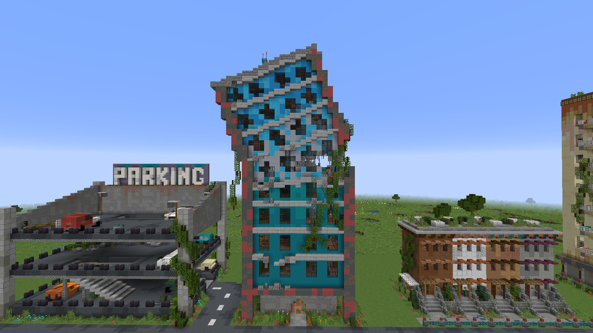 Some abandoned buildings Minecraft Map