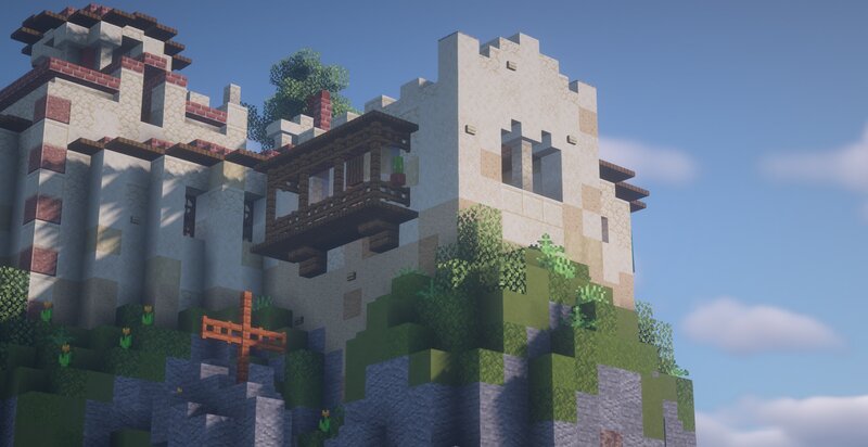 Monastero dell'Eremo | Meteora inspired medieval monastery Minecraft Map